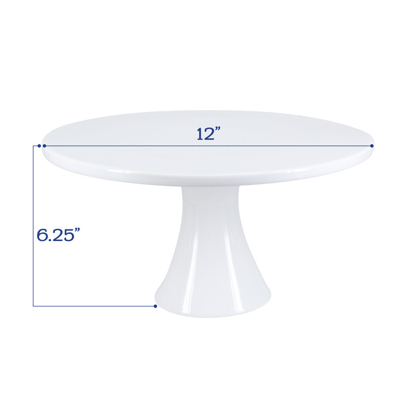 BIA Cordon Bleu Round Tall Cake Stand, 12"X6.25", White | Wayfair